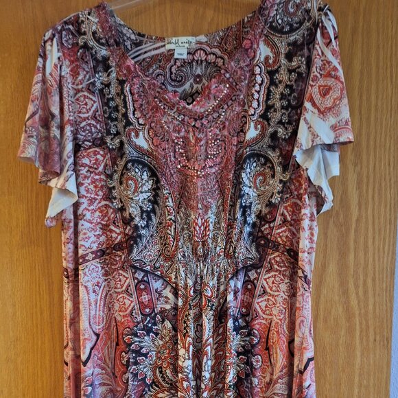 World Unity | Tops | Womans Shark Bite Tunic Top | Poshmark